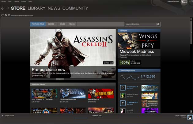 Interfaz mejorada del nuevo beta de Steam | Atomix